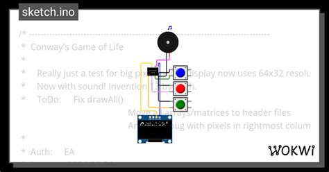 Attiny85 Gameoflife Wokwi Esp32 Stm32 Arduino Simulator