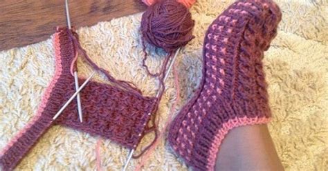 Як звязати тапочки для дому майстер клас Моє домашнє натхнення