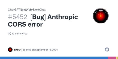 Bug Anthropic Cors Error · Issue 5452 · Chatgptnextwebchatgpt Next