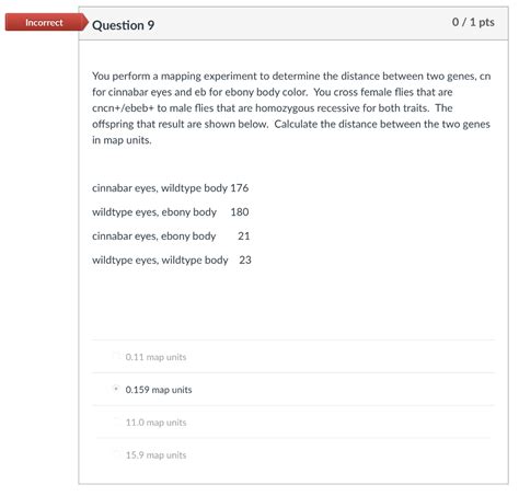 Solved Incorrect Question Pts You Perform A Mapping Chegg Com