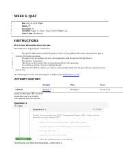 NETW204 Wk6 Quiz Docx WEEK 5 QUIZ Due Aug 11 At 11 59pm Points 25 Questions 12 Available Aug