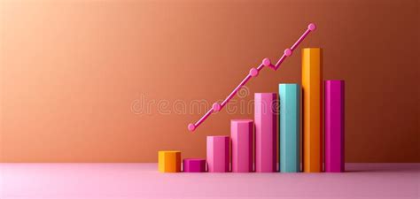 A Vibrant Sales Forecast Analyzing Growth Through Colorful Bar Graphs And Upward Trend Lines