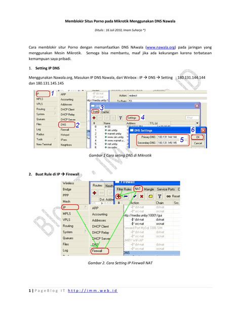 PDF Memblokir Situs Porno Pada Mikrotik Menggunakan DNS Nawala DOKUMEN TIPS
