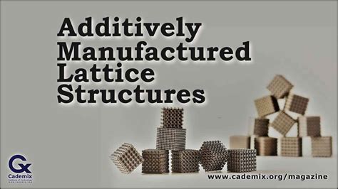 Additively Manufactured Lattice Structures Cademix Institute Of Technology
