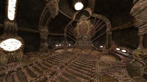 τρισδιάστατη απόδοση Cg των αρχαίων καταστροφών Απεικόνιση αποθεμάτων εικονογραφία από