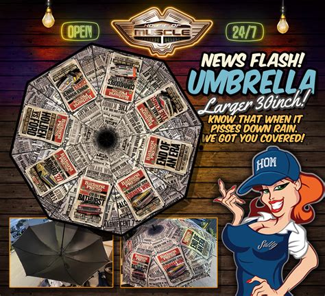 Holden Bathurst News Stand News Flash Umbrella 30 Inch House Of Muscle