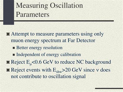 ppt measuring oscillation parameters hadron production models