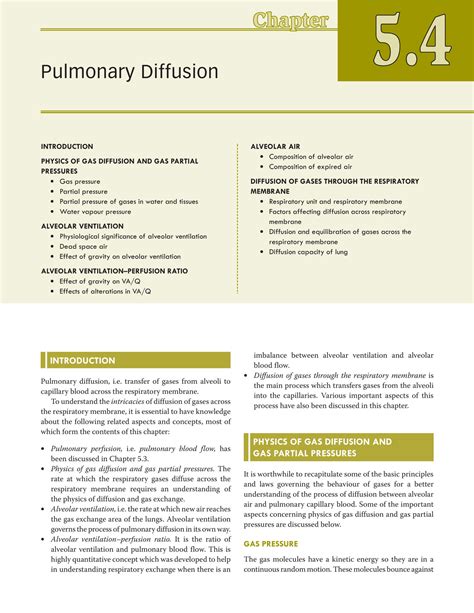 Solution Pulmonary Diffusion Studypool