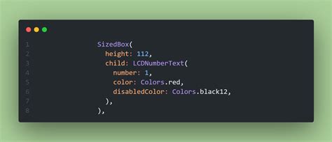 Lcd Number Text Flutter Package