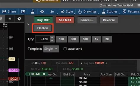 Think Or Swim Has A Flatten Button Which Allows You To Automatically Cancel All Current