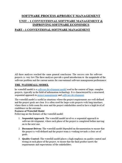 Software Process And Project Management Pdf Software Development