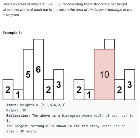 Leetcode 84 Largest Rectangle In Histogram C
