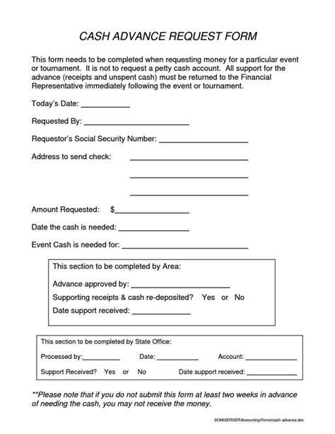Advance Request Form Template At Templatecom Templates Telling Time