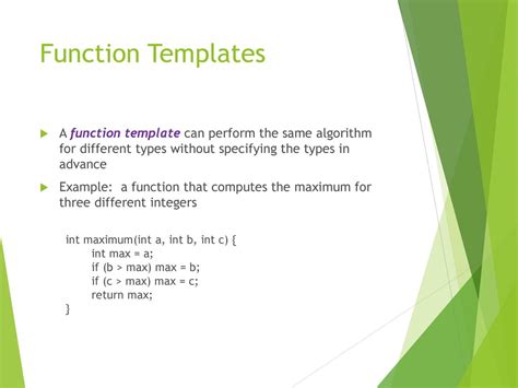 Template Classes And Functions Ppt Download