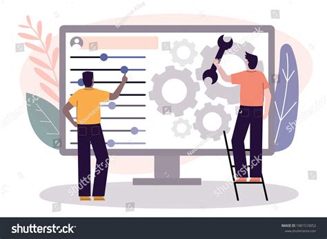 African American Male User Customize Settings Stock Vector Royalty Free 1981510052