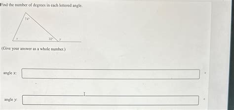 Solved Find The Number Of Degrees In Each Lettered Chegg Com