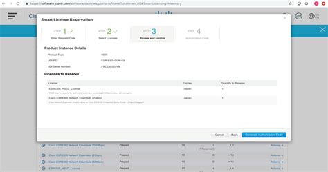 Cisco Embedded Service 6300 Series Software Configuration Guide Specific License Reservation