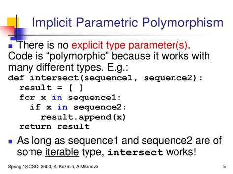 Parametric Polymorphism And Java Generics Ppt Download