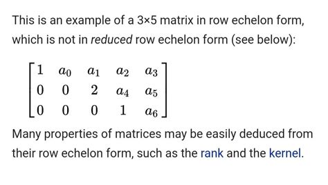 echelon form