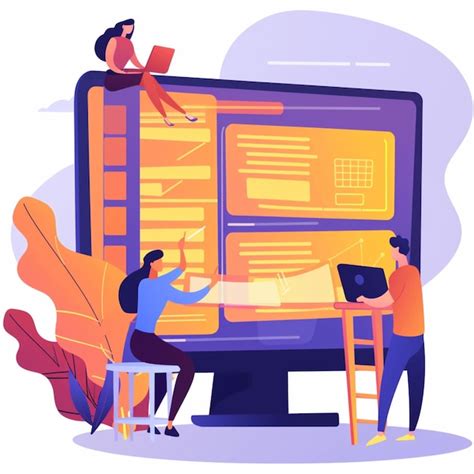 Premium Photo 2d People Working On A Project And Programming Concepts