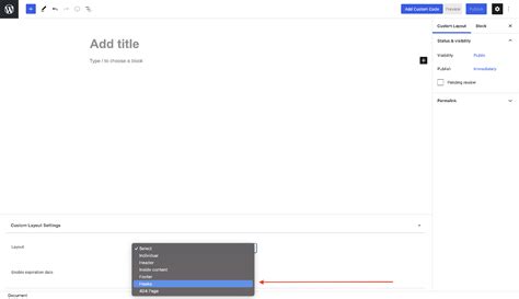 how to create a page header for posts using the custom layouts module