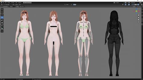 Bikini 0016 Ue5 Unity Blender Flippednormals