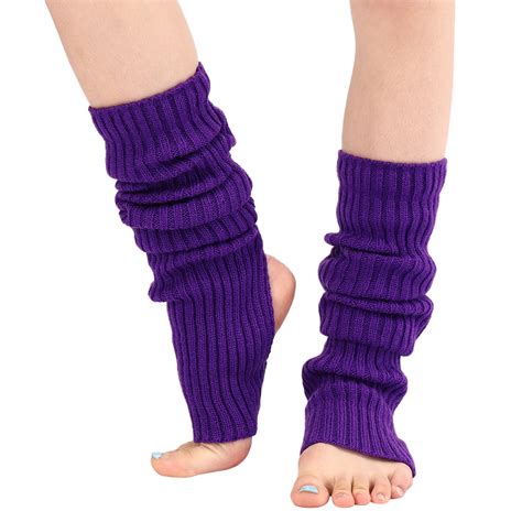 Clearance Hassda Long Leg Warmer Womens Men 80s Party Ribbed Knit