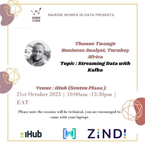 presenting on data streaming with kafka thonne twange posted on the topic linkedin