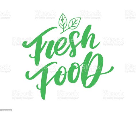 벡터 일러스트레이션 식품 디자인 레스토랑 카페 메뉴 농장 및 상점을위한 손 글자 라벨 로고 배지 스티커 또는 아이콘에 대한 요소입니다 서예 및 인쇄 컬렉션 신선한 음식 0