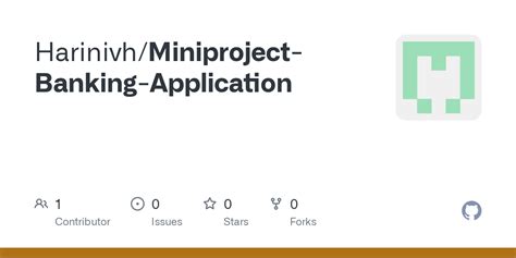 Github Harinivhminiproject Banking Application
