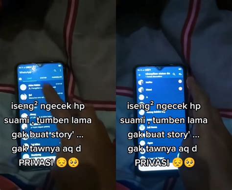 wanita terkejut suami ‘hide nombornya di status whatsapp [video