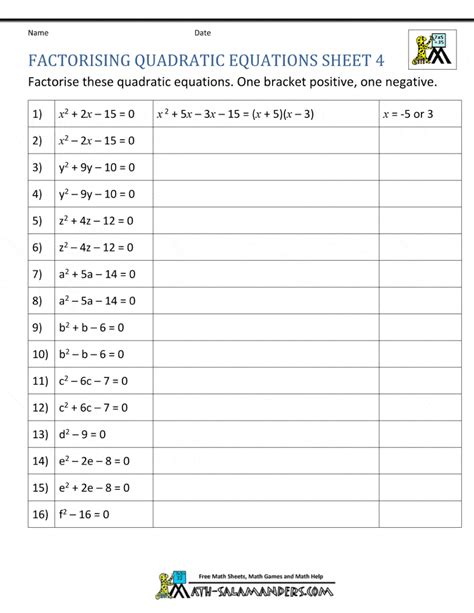 The 9 Best Quadratic Formula Worksheet Where To Find More The Teach Simple Blog