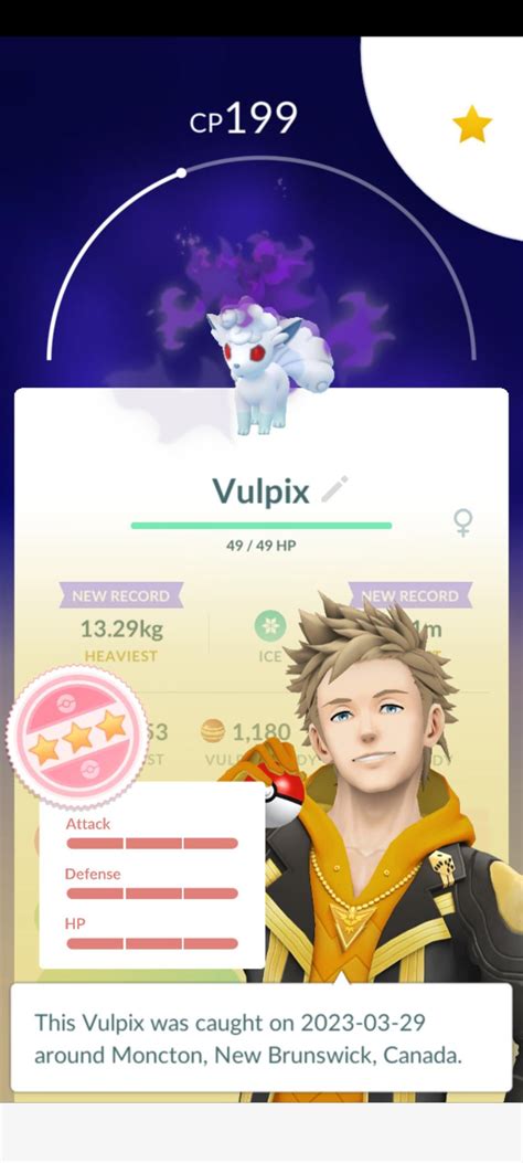 Shadow Alolan Vulpix 100 Iv Rpokemongobrag