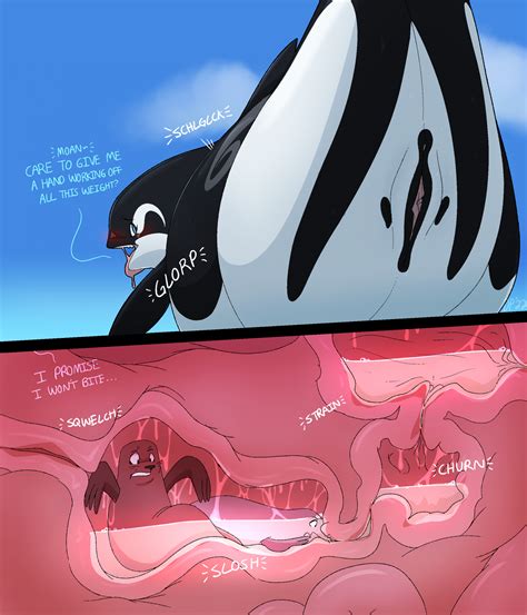 rule 34 after vore anus black body blue eyes bodily fluids brown body cetacean comic digestion