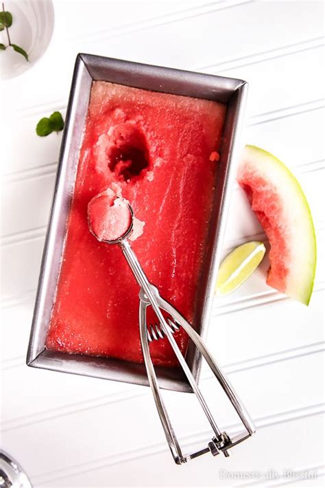 2 Ingredient Lime Watermelon Sorbet Edible Crafts