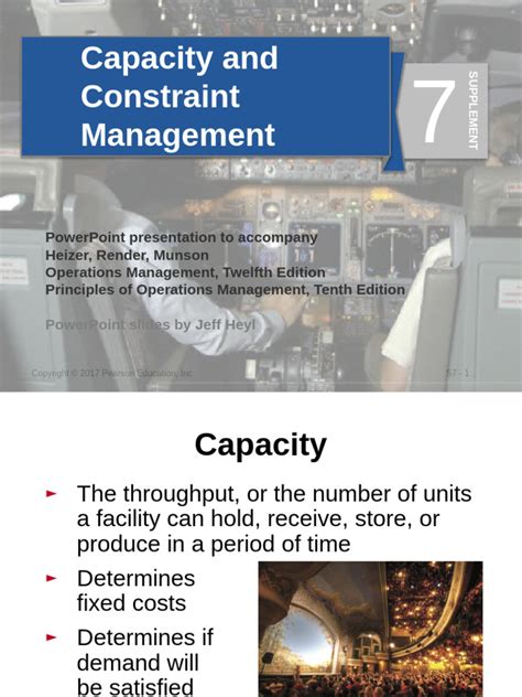 Lecture 9 Capacity And Constraint Management Pdf Business Economics