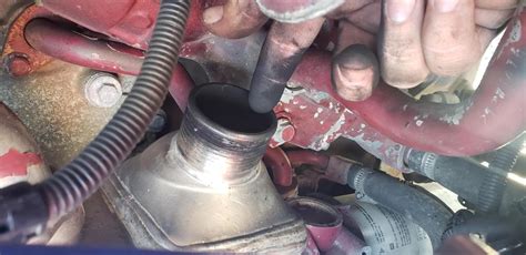 Mack MP Pushing Coolant Out Of The Overflow Tank Engine And Transmission