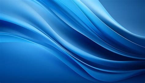 Blue Abstract Background With Soft Waves And Smooth Lines For A Calming And Serene Atmosphere