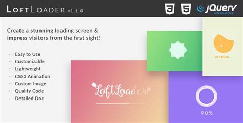 Loftloader Jquery Create A Stunning Loading Screen Codemarket