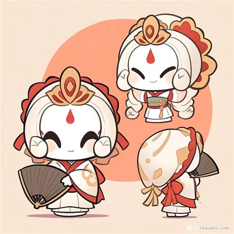 Premium Photo Colorful Female Chinese Opera Singer Chibi Kawaii Traditional Opera F Cute