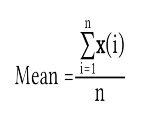 Finding The Mean Using Sum Notation