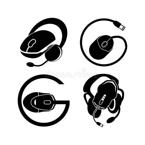 computer mouse logo vector template design illustration stock vector illustration of website