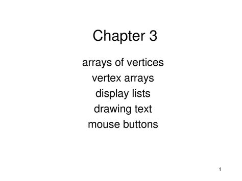 Chapter 3 Arrays Of Vertices Vertex Arrays Display Lists Drawing Text