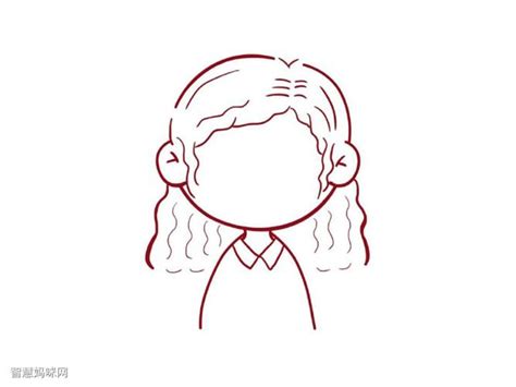 长头发ns的简笔画 简笔画图片大全 普车都