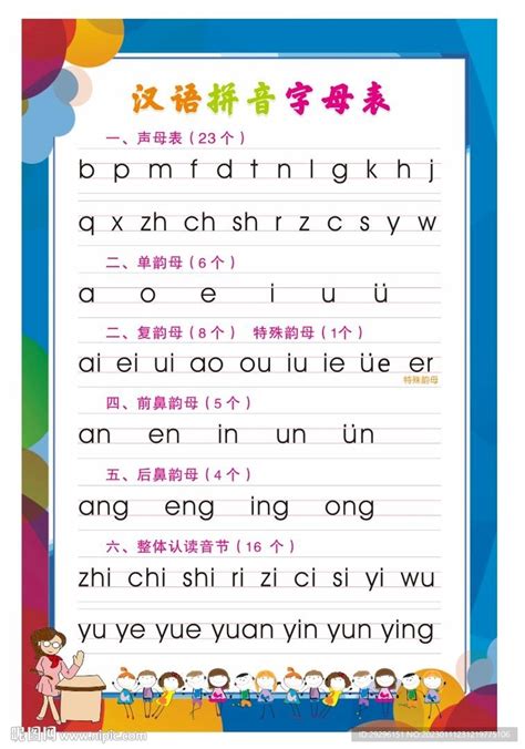 汉语拼音字母表 设计图 海报设计 广告设计 设计图库 昵图网