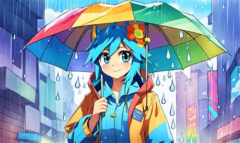 Human Rainbow Dash Wearing Raincoat And Rubber Boo By Joelfred On