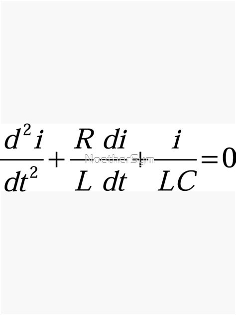 Rlc Circuit Differential Equation Electrical Engineering Basics Magnet For Sale By