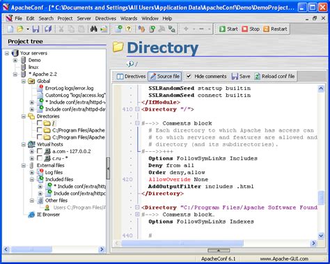 Programs For The Managing Configuring And Controlling Of The Apache