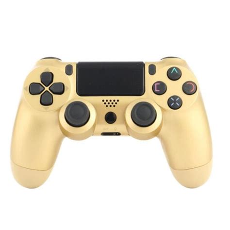 Makecool Gold Wireless Game Controller Gamepad Bluetooth For Ps4