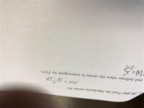 Solved Pts Find The Fourier Series For The 27 Periodic